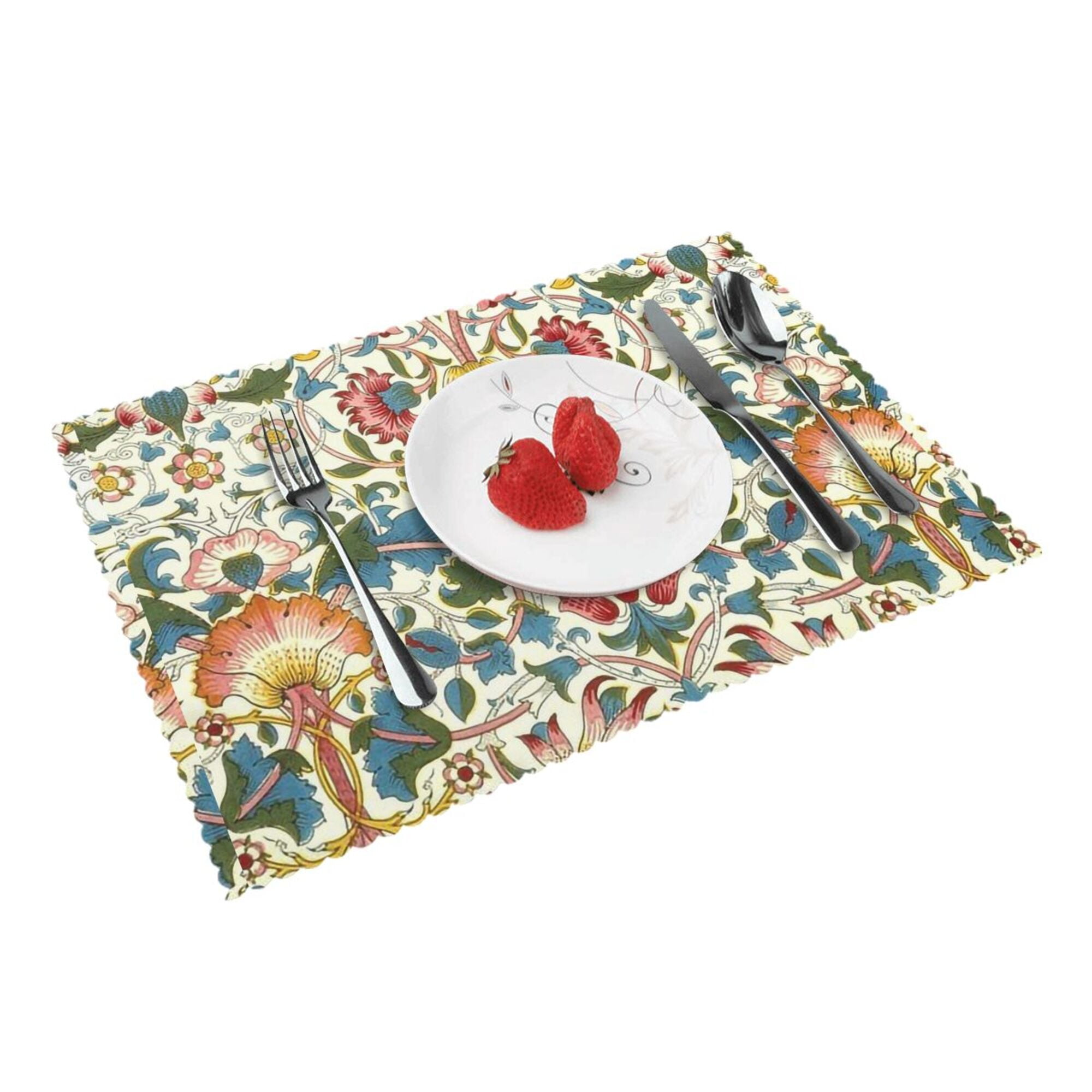 Home William Morris Lodden Placemats Set Of 4 Washable Wipeable Place ...