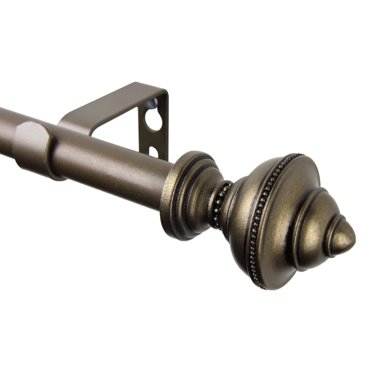 Home Window Decorative Savannah Curtain Rod 48-84 inch - Cocoa ...