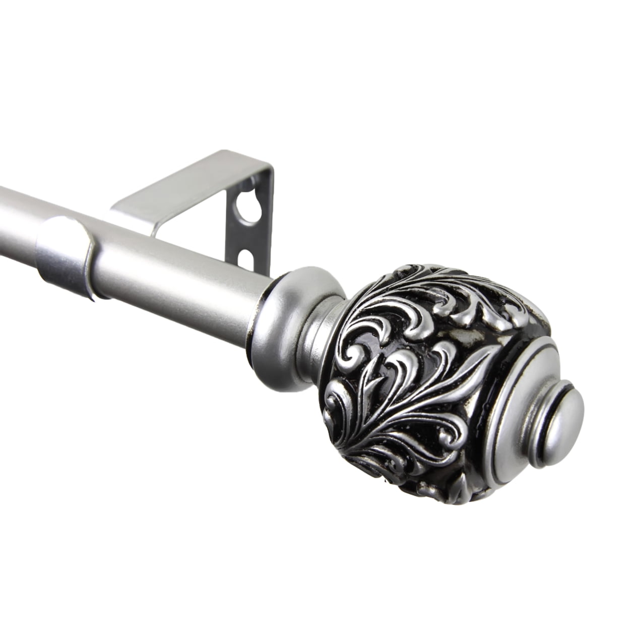 Home Window Decorative Tilly Curtain Rod 28-48 inch - Satin Nickel ...