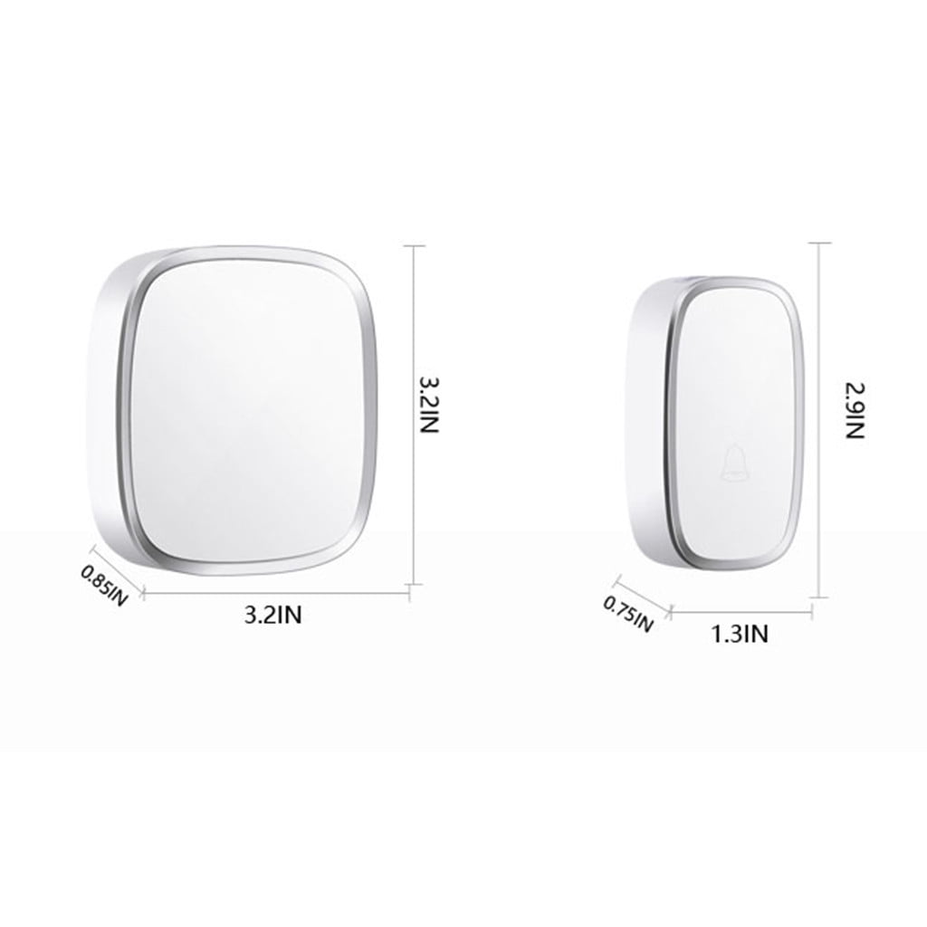 Home Wireless Doorbell Smart Chime Kit with LED Light 36 Melodies US ...