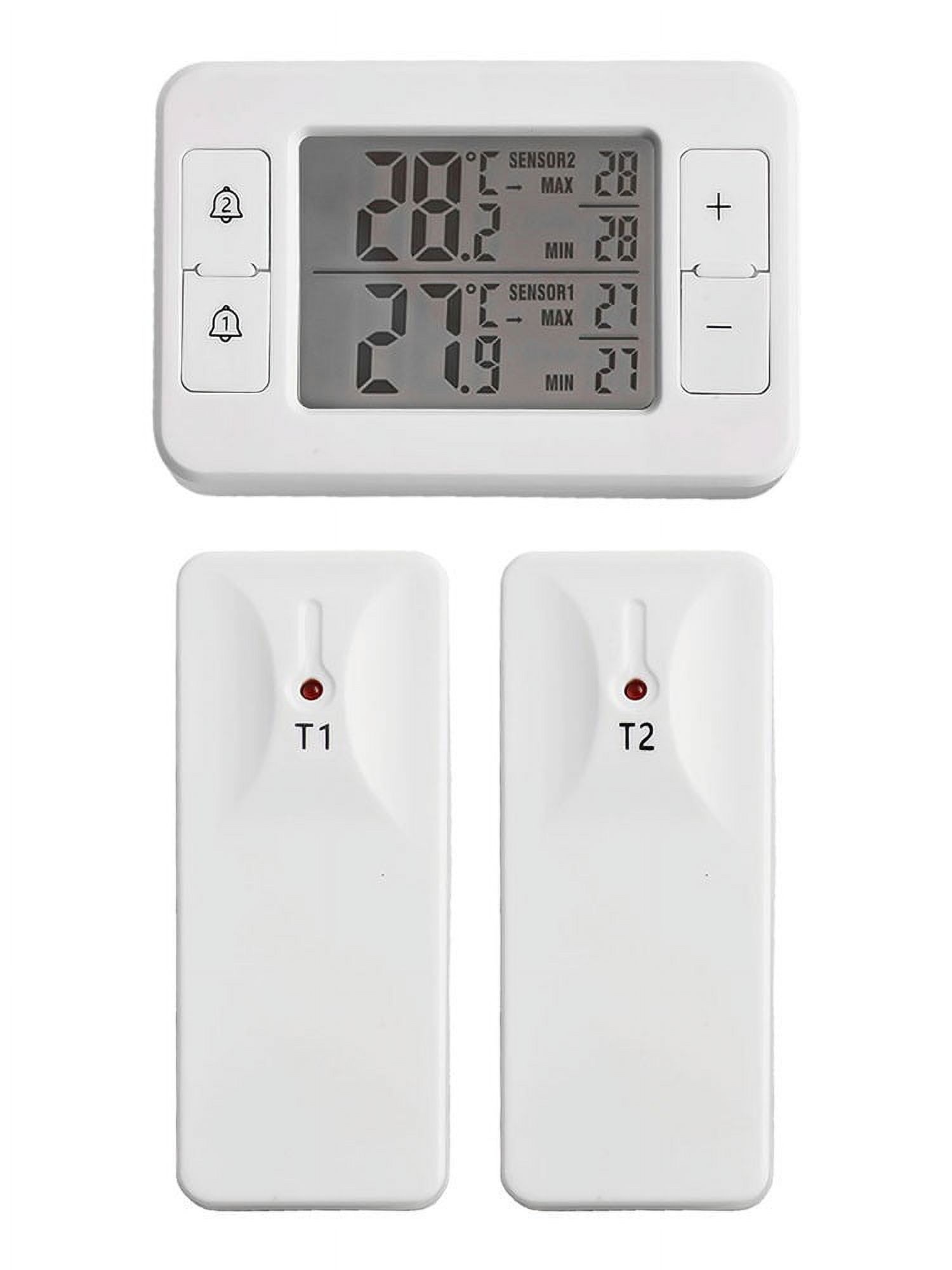 Home Wireless Thermometer Refrigerator Cold Storage Alarm Electronic ...