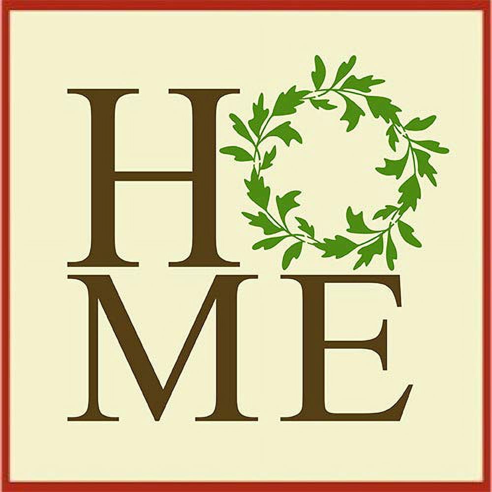 Home Wreath Sign Stencil - Reusable Laser Cut Mylar Template for ...