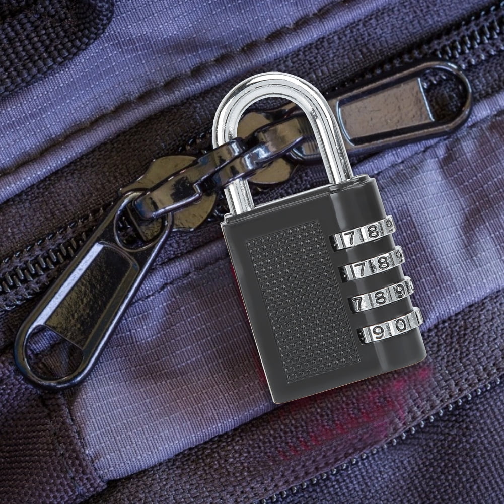 Home Zinc Alloy 4 Digits Combination Lock Anti Theft Coded Lock for Gym ...