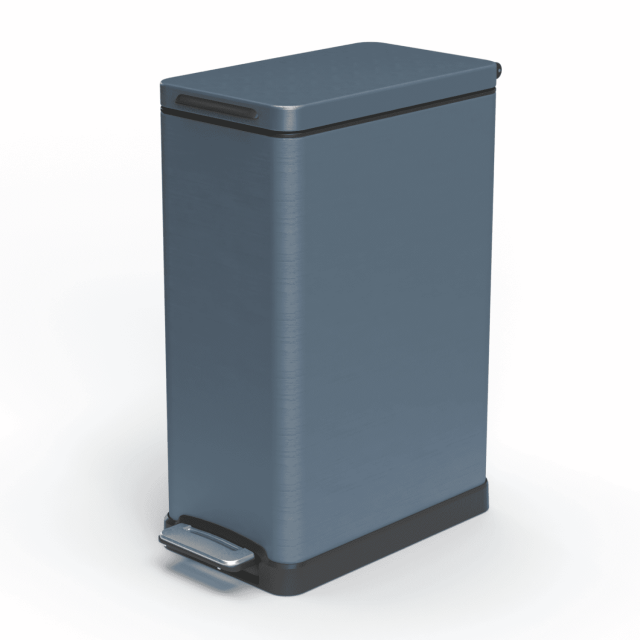 Home Zone Living 12 gal Kitchen Step Trash Can, Stainless Steel, Matte ...