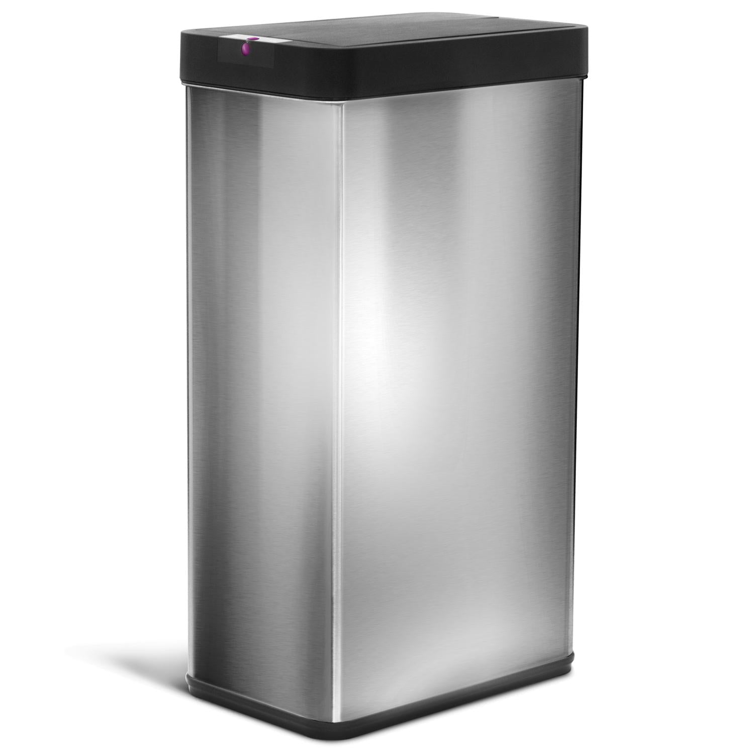 Home Zone Living Large 18 Gallon Kitchen Garbage Can with Sensor Lid ...