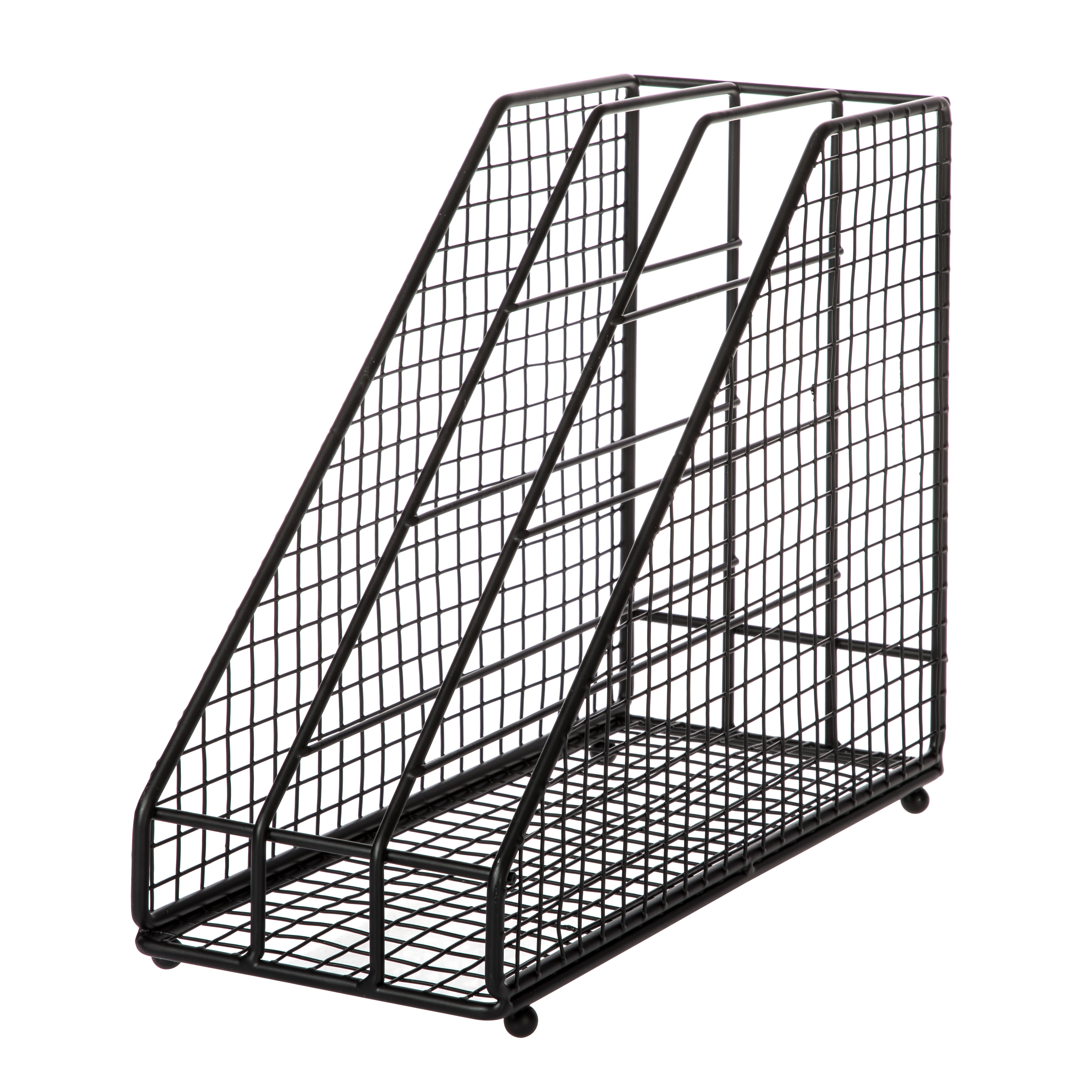 Home Zone Living Desk Binders, Letter Organizer, with 3 Metal Mesh ...