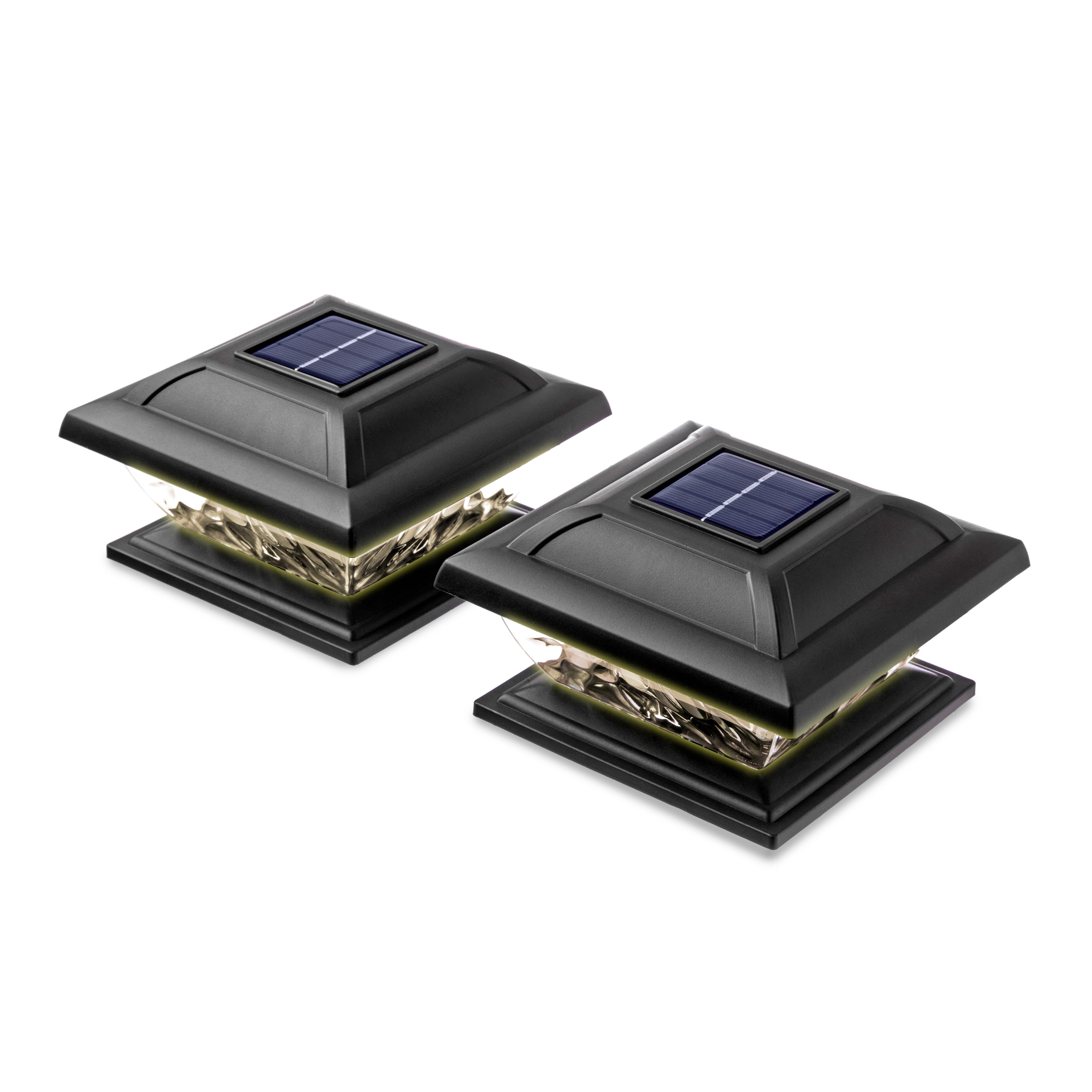 Home Zone Living Solar Powered LED Outdoor Lights for Fence, Deck ...
