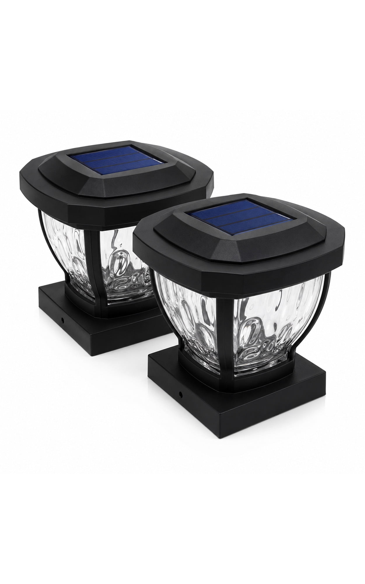 Home Zone Security, Solar Post Cap Lights, ELI0961V, 12 Lumens ...