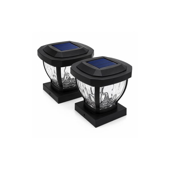 Home Zone Security, Solar Post Cap Lights, ELI0961V, 12 Lumens ...