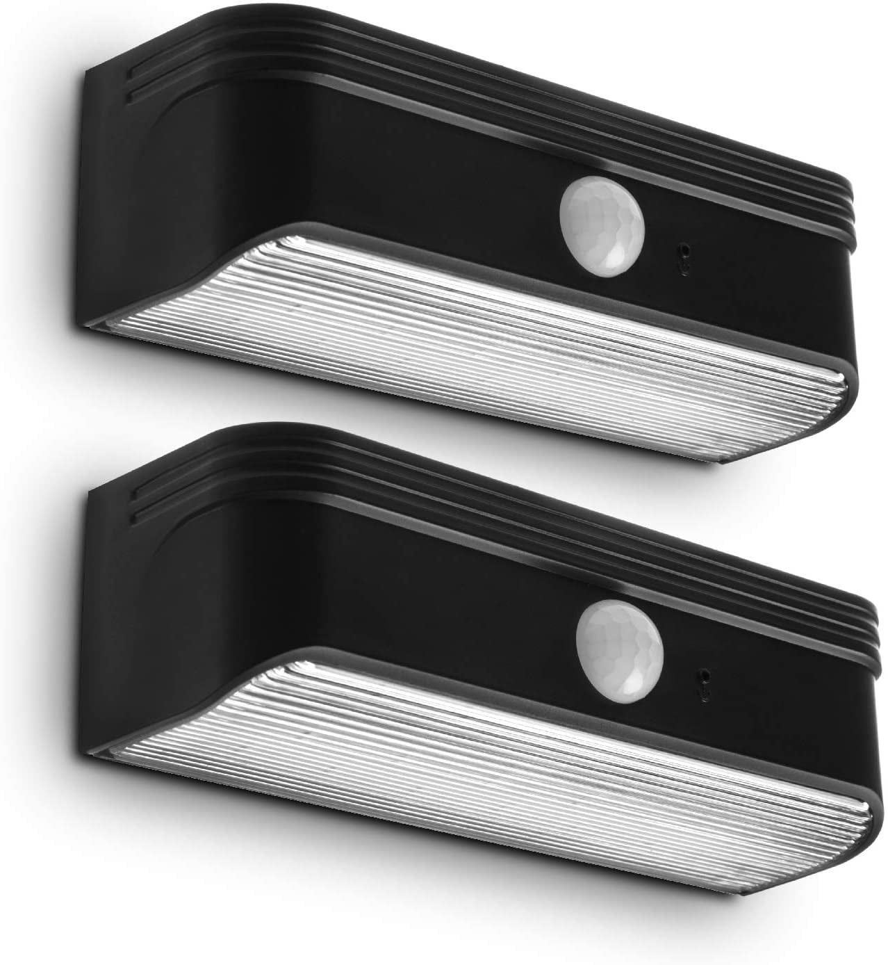 Home Zone Security Solar Step Lights - Motion Sensor LED Outdoor Deck ...