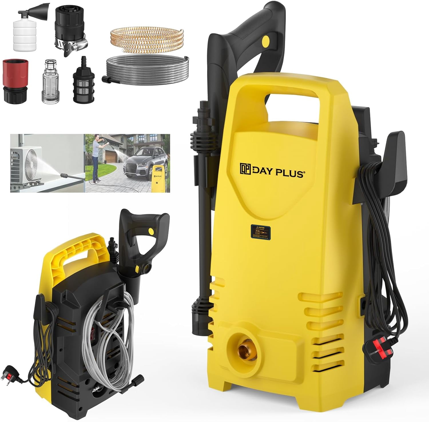 Home and Garden High Pressure Washer 55 Bar Portable Electric Jet ...