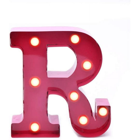 Red Light Up Letters