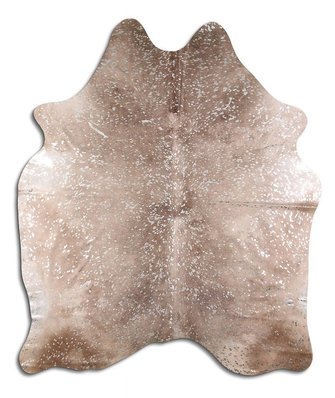 Home cowhide rugs for sale SILVER METALLIC ON BROWN rug - Walmart.com