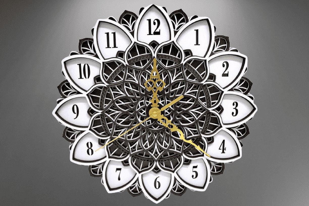 Home décor Clock Mandala Multi-layer Clock - Walmart.com