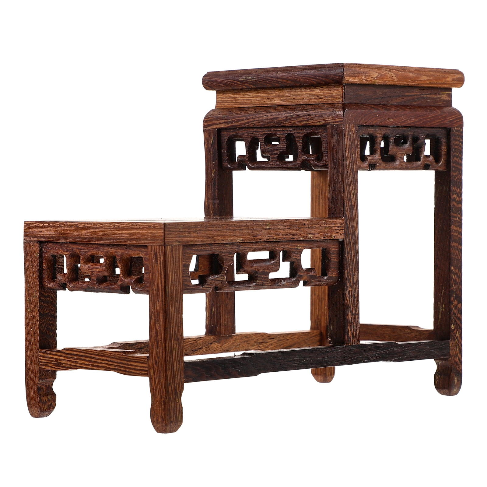 REOFLYUP Vase Display Stand Figurine Display Base Coffee Wood 1Pack ...