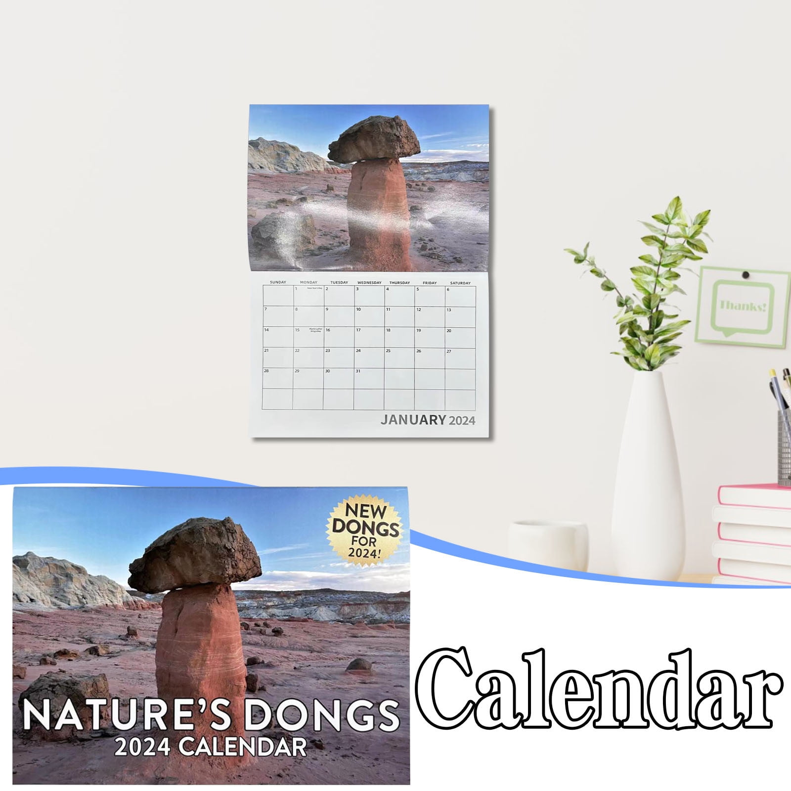 Home decor ZKCCNUK 2023 Stylish And Interesting Calendar Natural ...