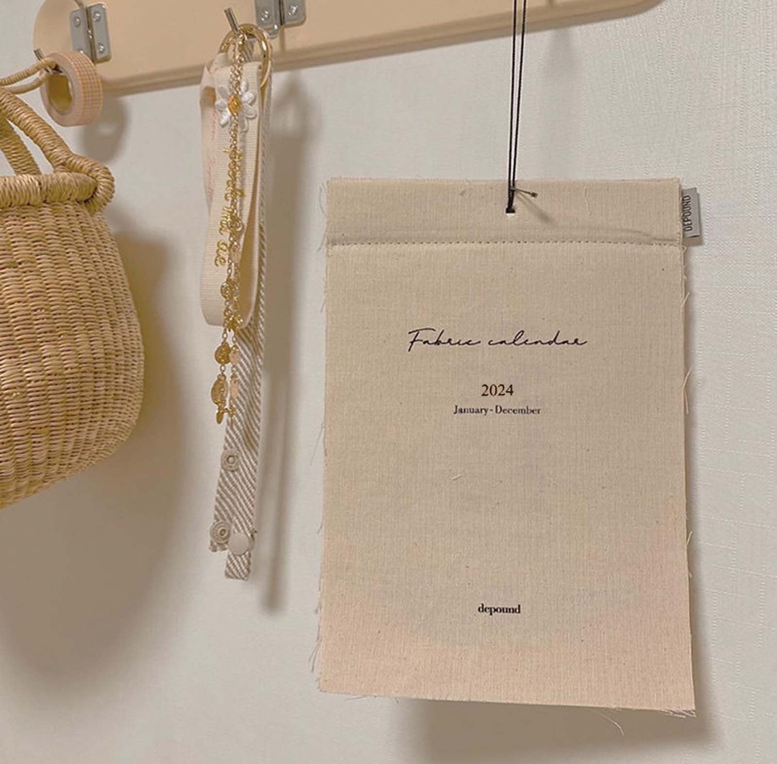 Home decor ZKCCNUK 2024 Cotton Calendar Wall Calendar Photo Prop ...