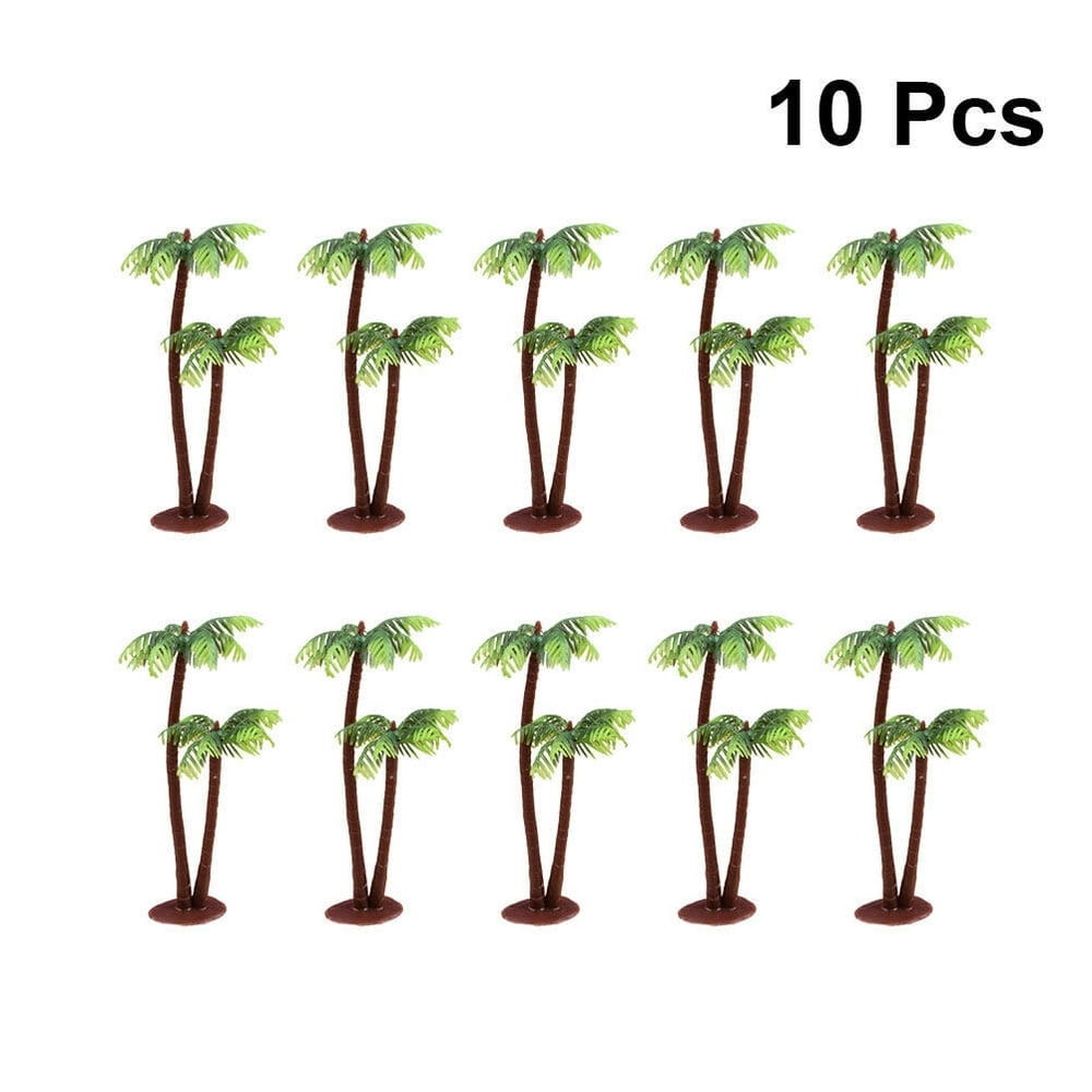 Home decoration Simulation Plastic Palm Tree Model Cake Layout Props ...