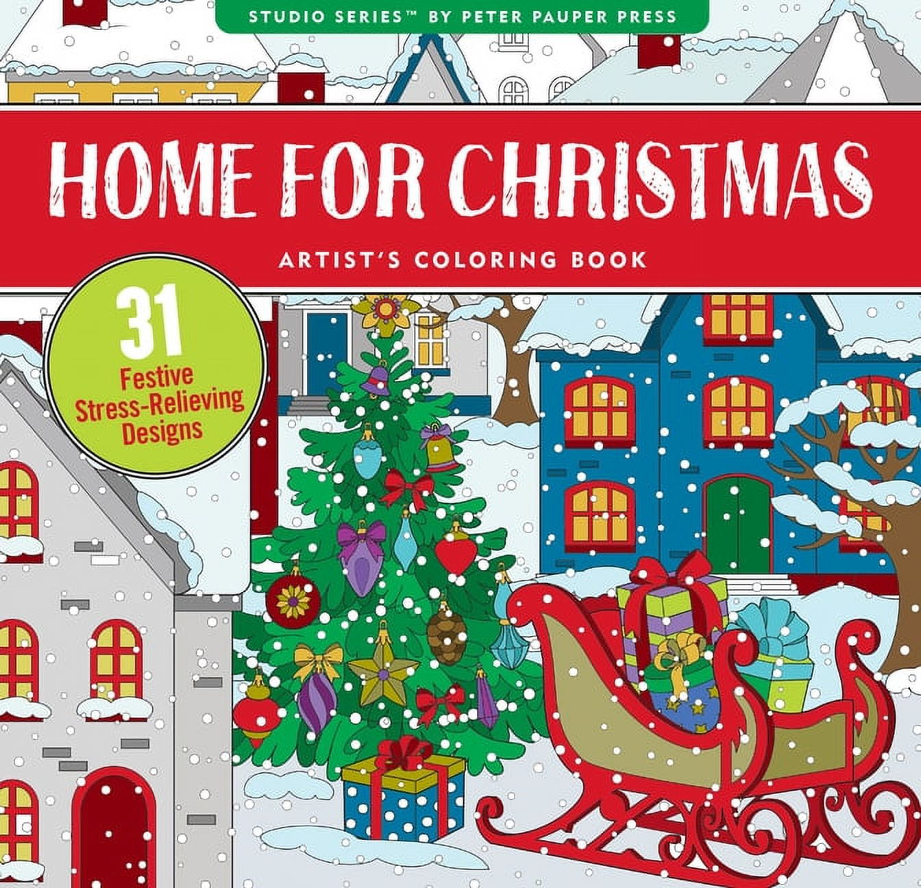 Home for Christmas Adult Coloring Book (Paperback) - Walmart.com