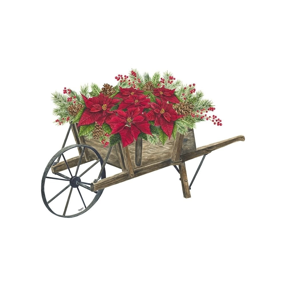 Home for the Holidays icon VI-Christmas Wheelbarrow by Tara Reed ...