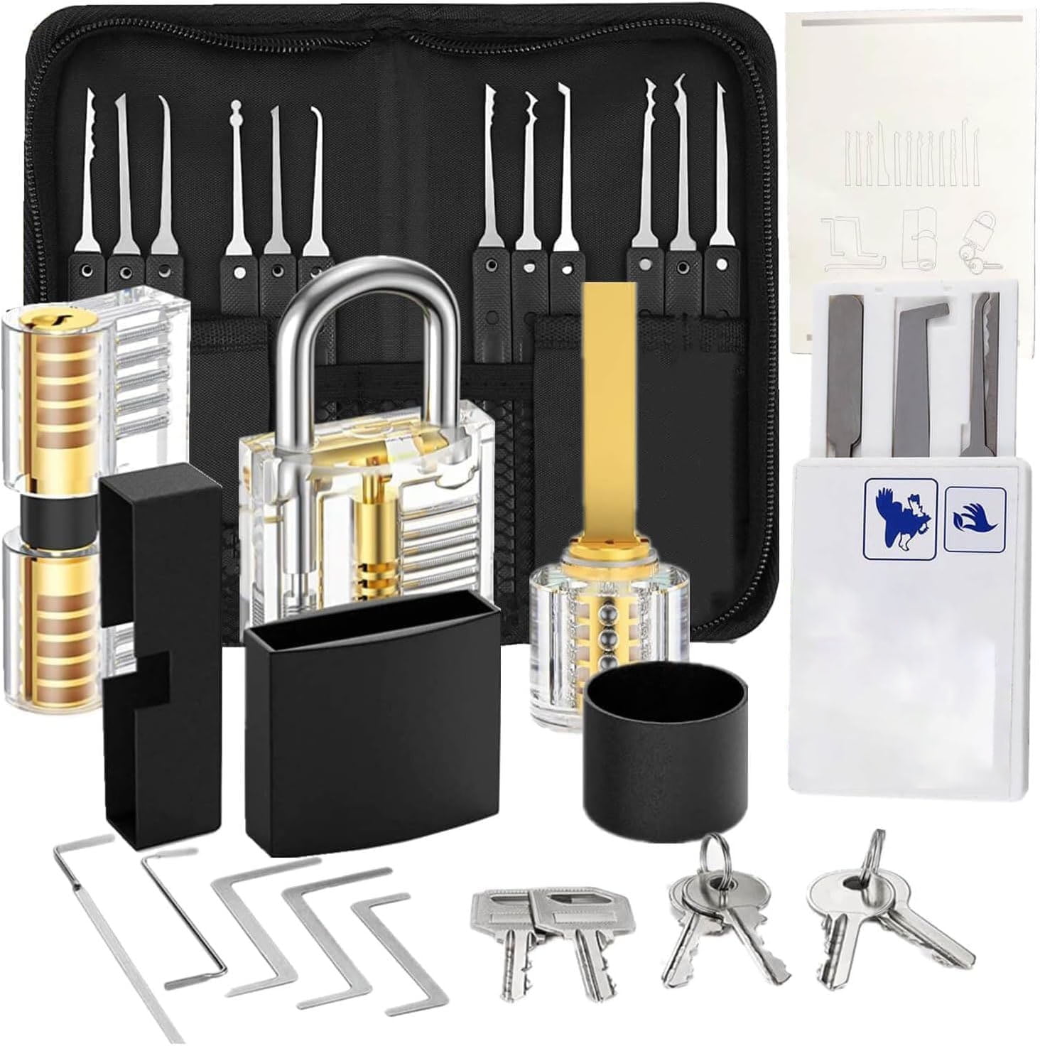 Home improvement simple accessory lock set toolkit, stainless steel ...