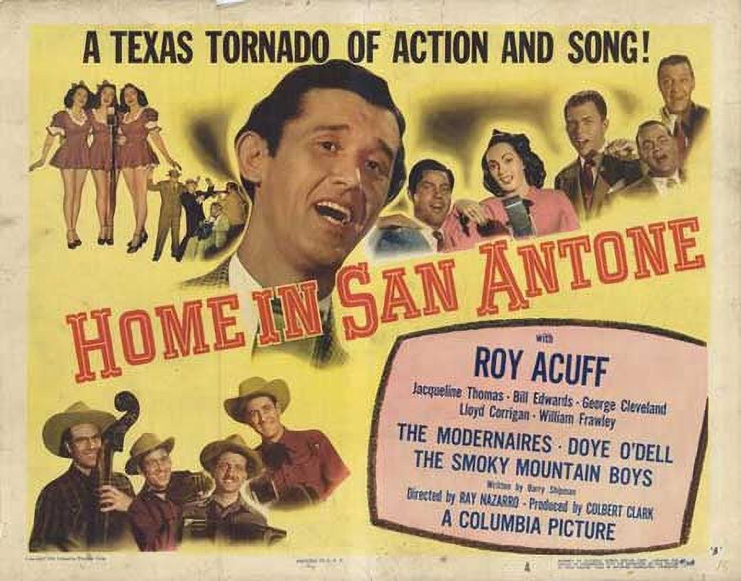 Home in San Antone - movie POSTER (Style A) (27" x 40") (1949 ...