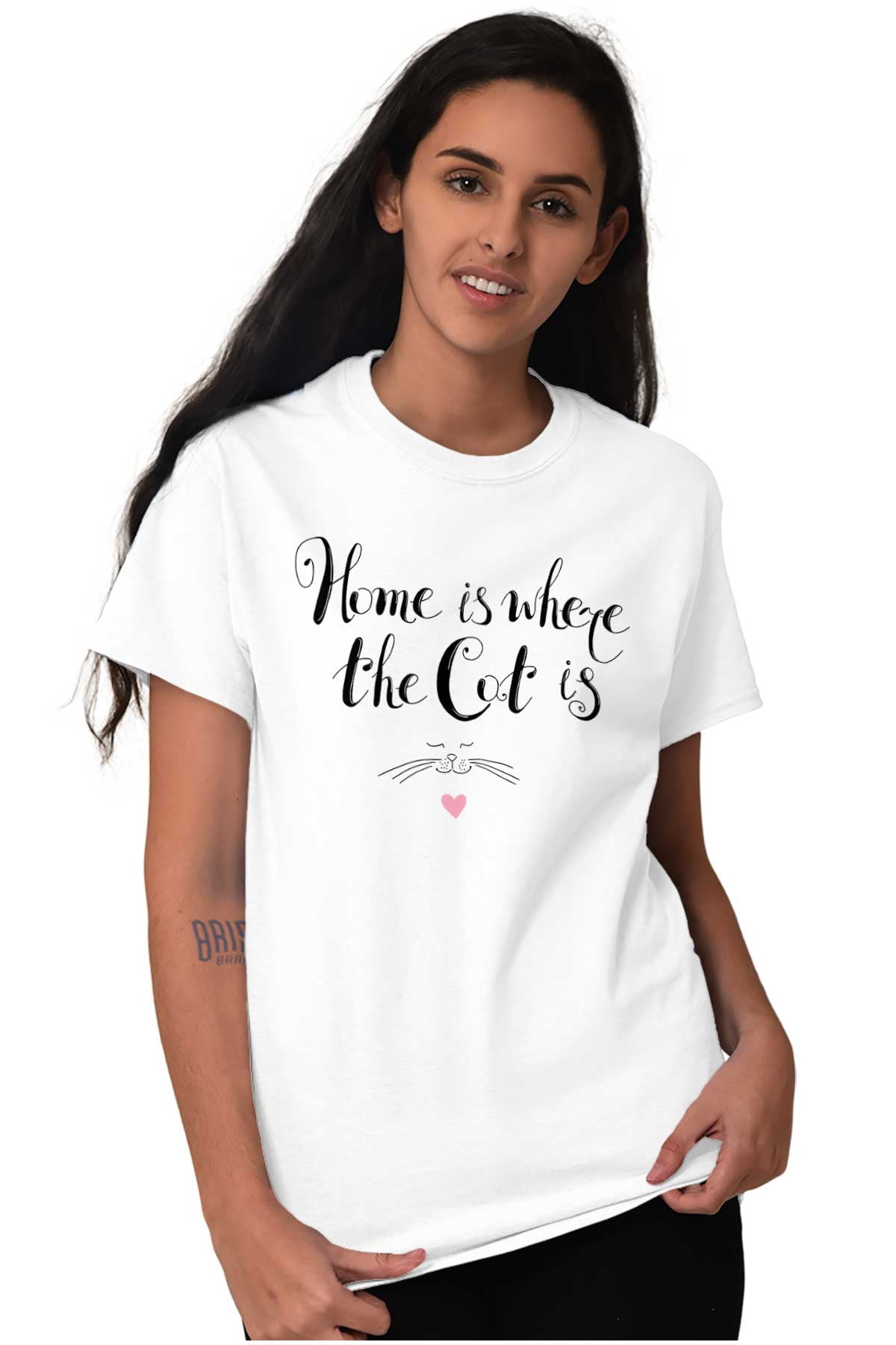 Home is Where the Cat Is Sweet Kitty Women Plus Size Graphic Tee Tees Brisco Brands 5X - Walmart.com
