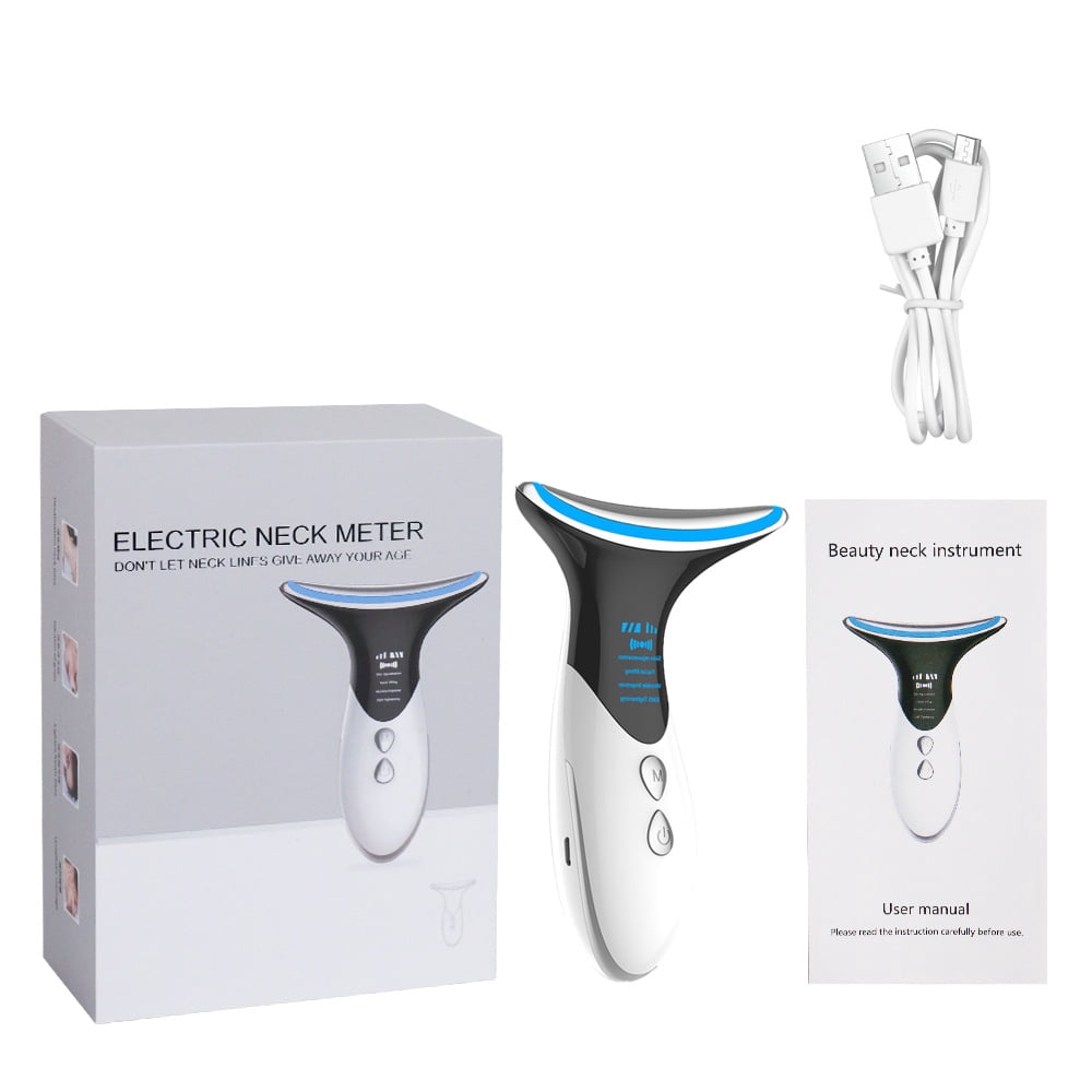 Home micro-current neck beauty instrument face and neck lifting and ...