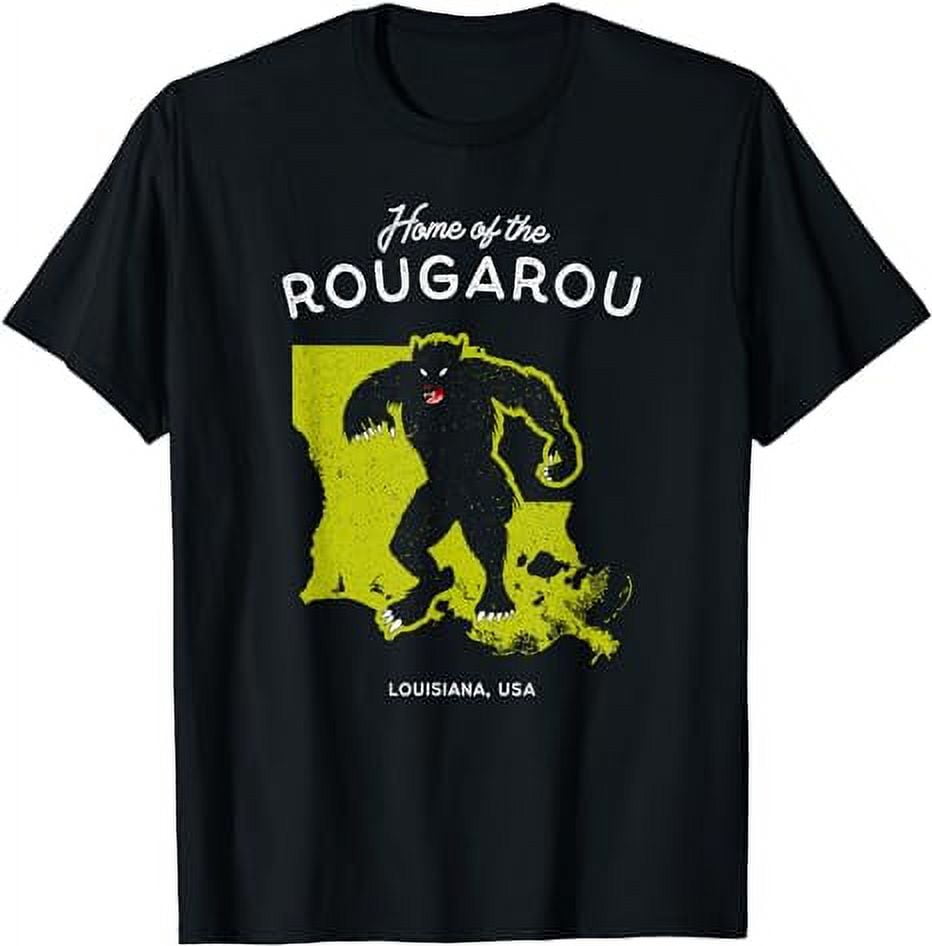 Home of the Rougarou - Louisiana, USA Cryptid T-Shirt - Walmart.com