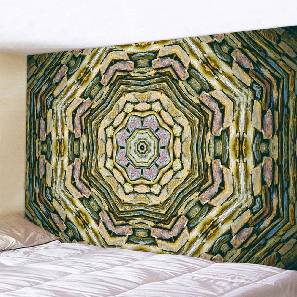 Home r Vintage Brick Wall Texture Pattern Tapestry Bohemian Mandala ...