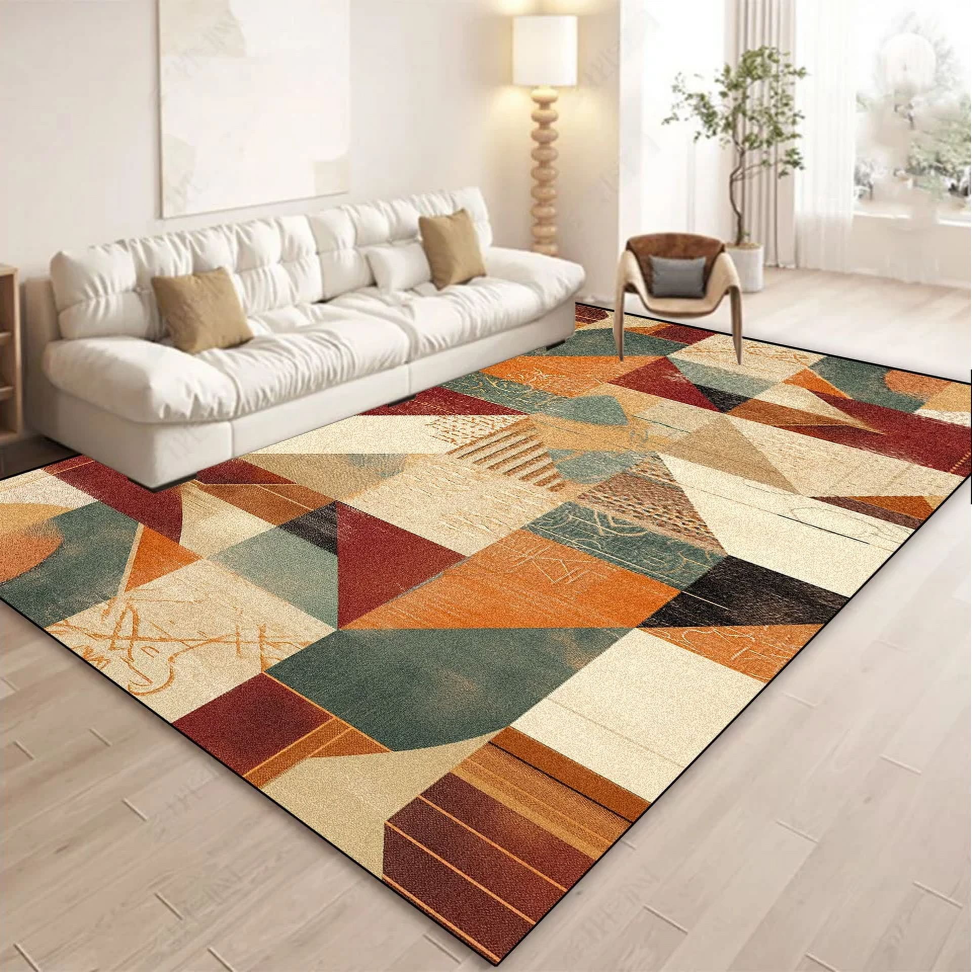 Home ration Abstract Carpets Living Room Simple Geometry Rugs Hall Sofa ...
