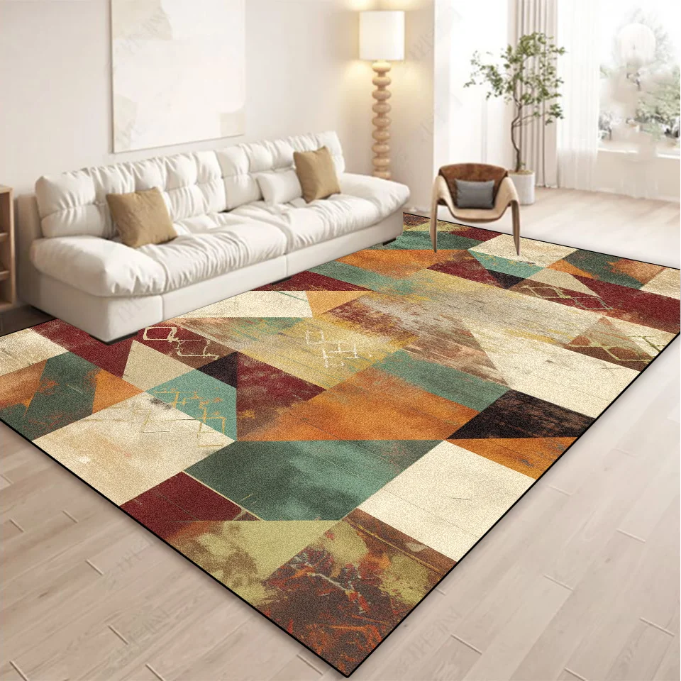 Home ration Abstract Carpets Living Room Simple Geometry Rugs Hall Sofa ...