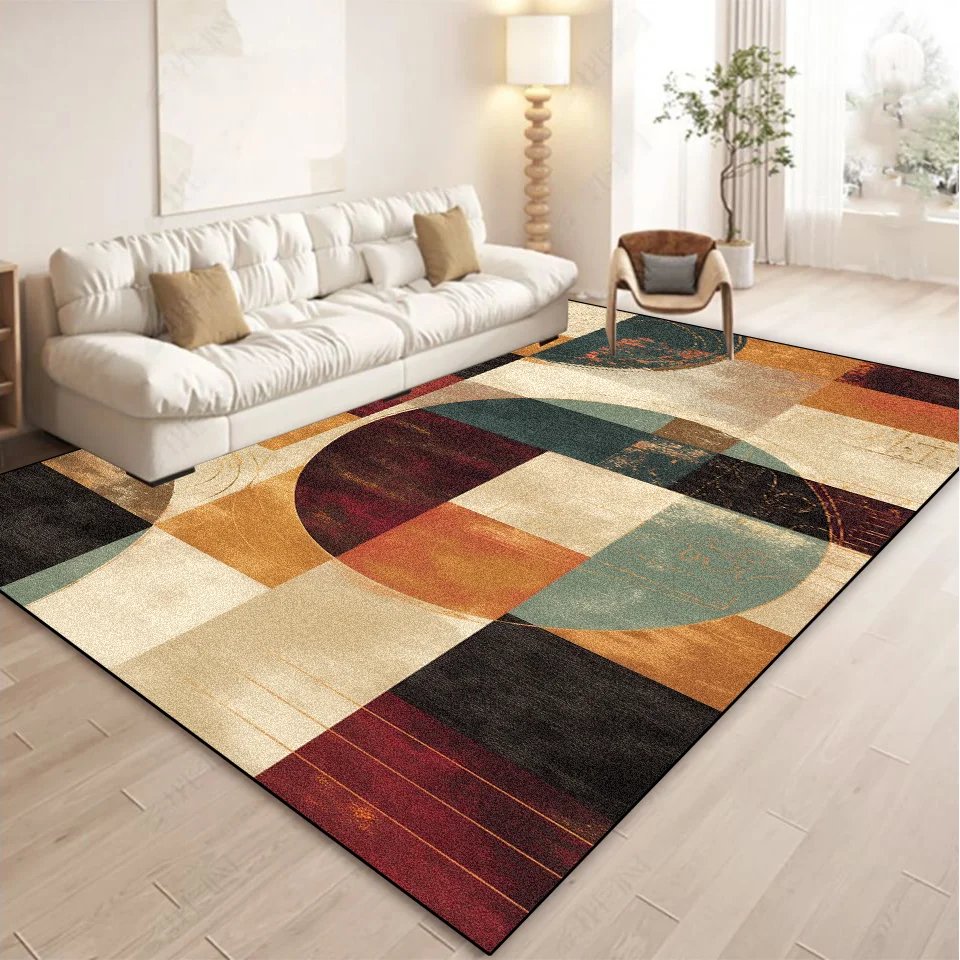 Home ration Abstract Carpets Living Room Simple Geometry Rugs Hall Sofa ...