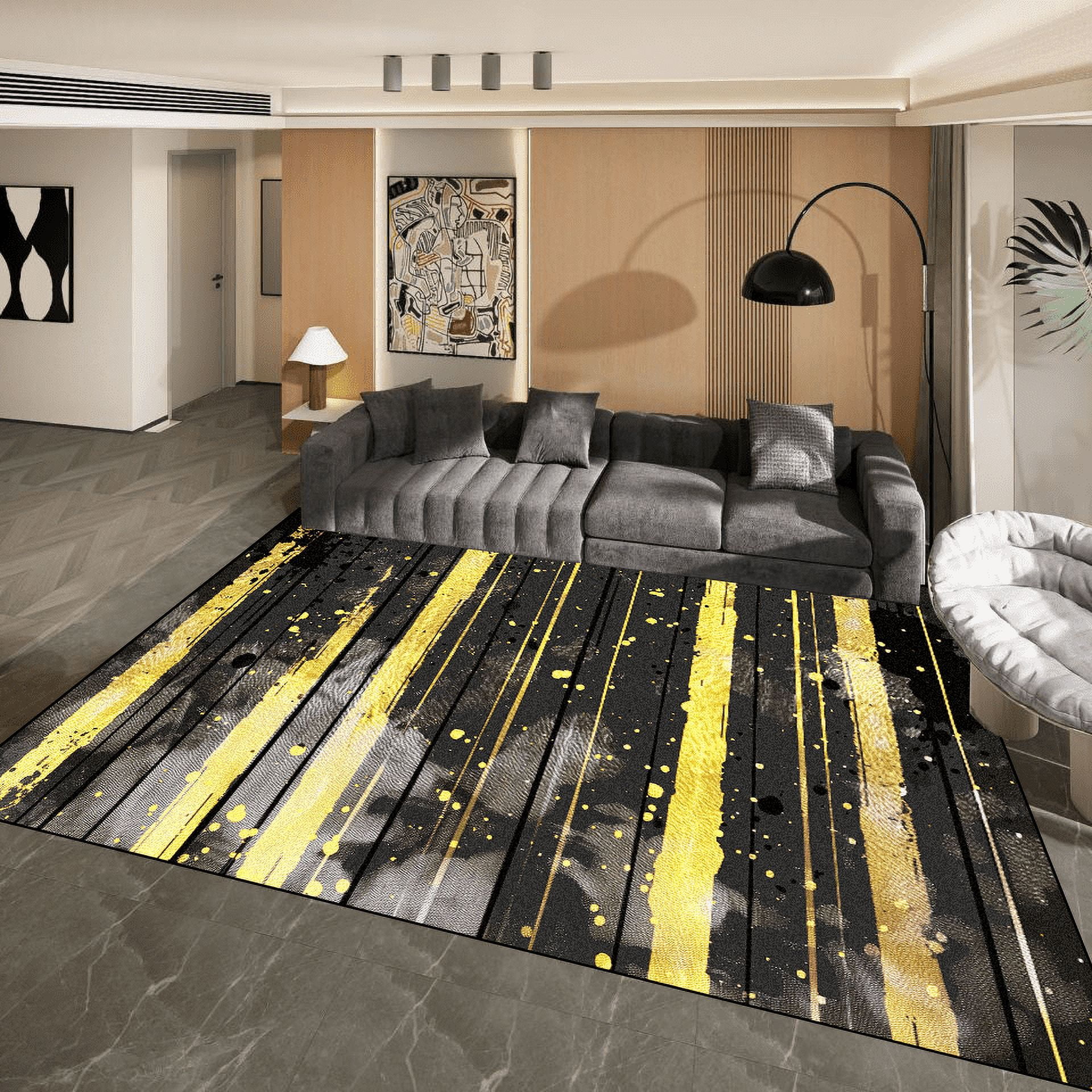 Home ration Grey Rugs Living Room Abstract Carpet Hall r Sofa Area ...