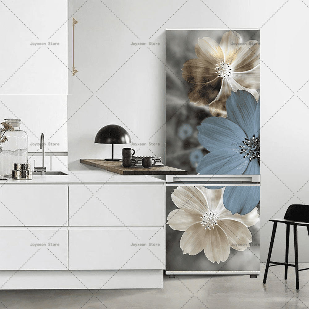 Home ration Refrigerator Door Sticker Wardrobe Sliding Door Plant ...