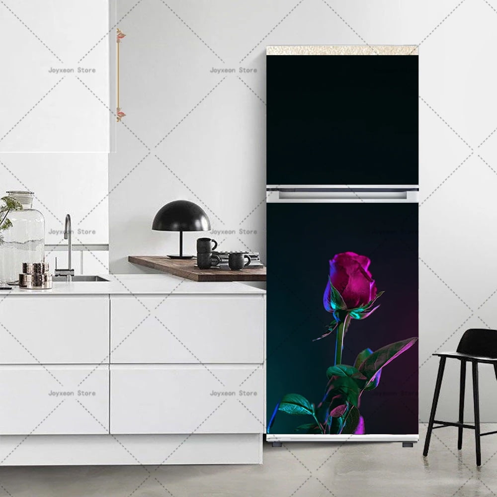Home ration Refrigerator Door Sticker Wardrobe Sliding Door Plant ...