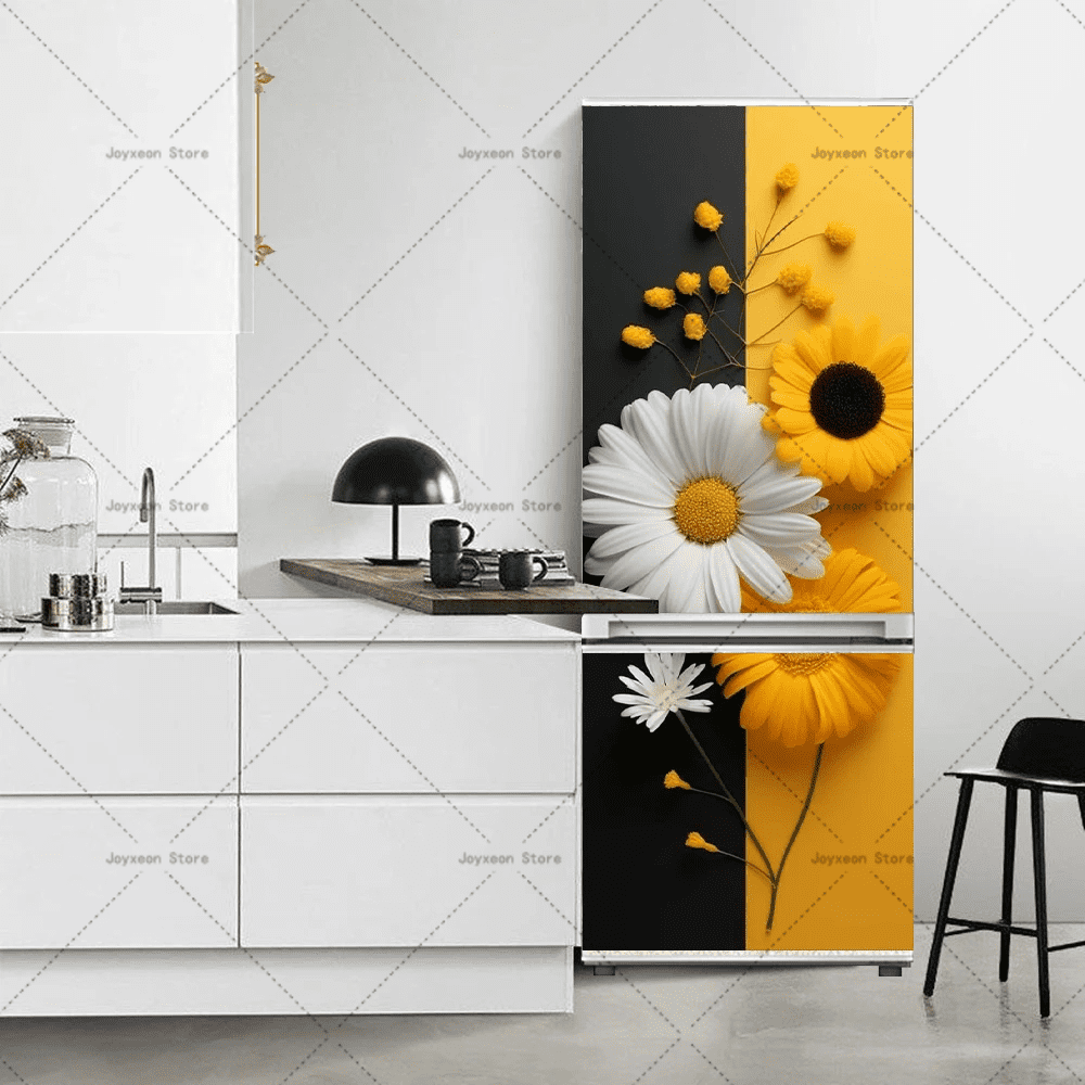 Home ration Refrigerator Door Sticker Wardrobe Sliding Door Plant ...