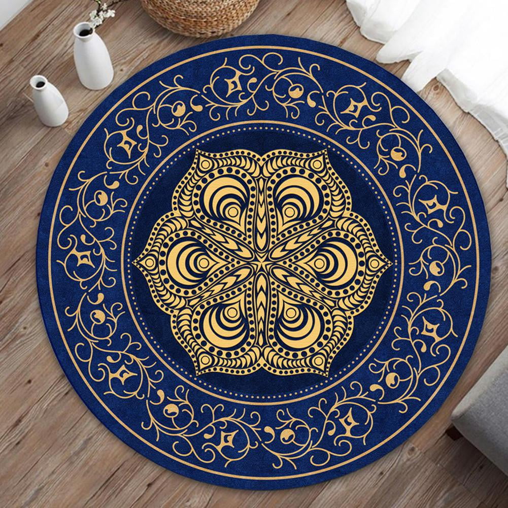 Home rative Round Carpet Fashion Area Rugs Bedroom Anti-slip Floor Mat ...