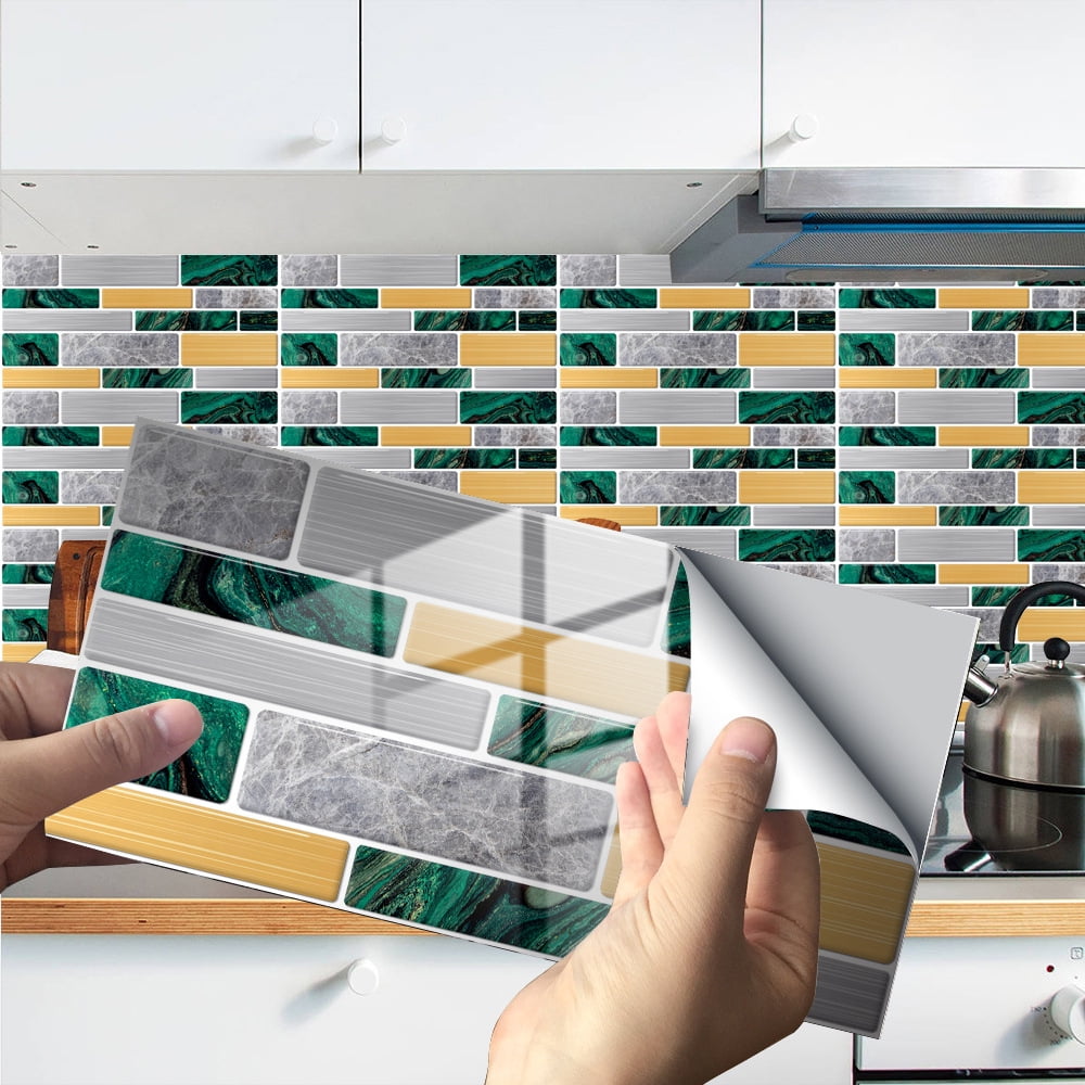 Home renovation crystal tile paste self adhesive kitchen oil proof ...