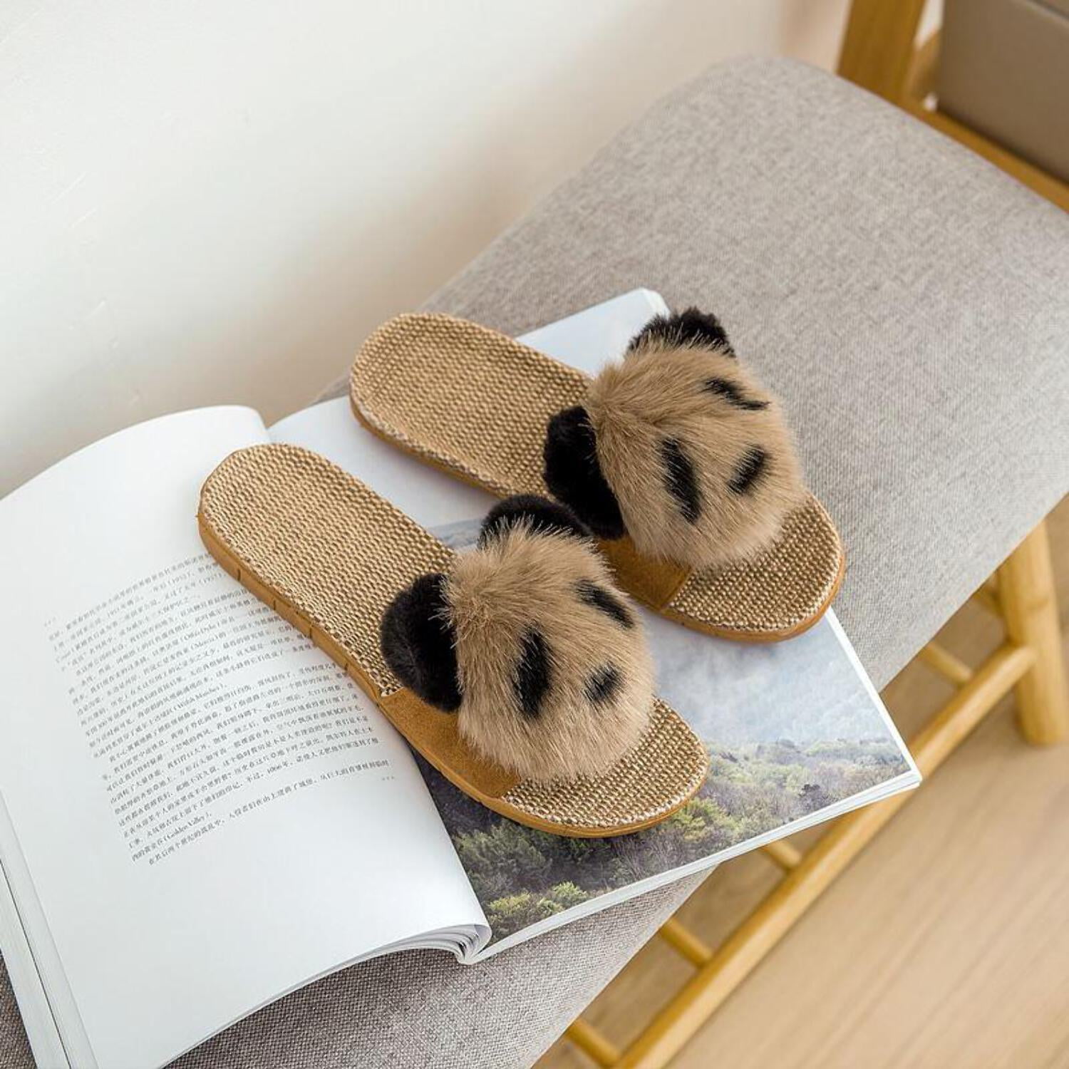 Home slippers Panda slippers - Walmart.com