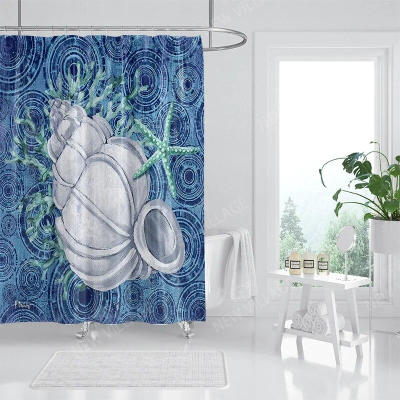 Home waterproof fabric bathroom curtain accessories 90x200 shower ...