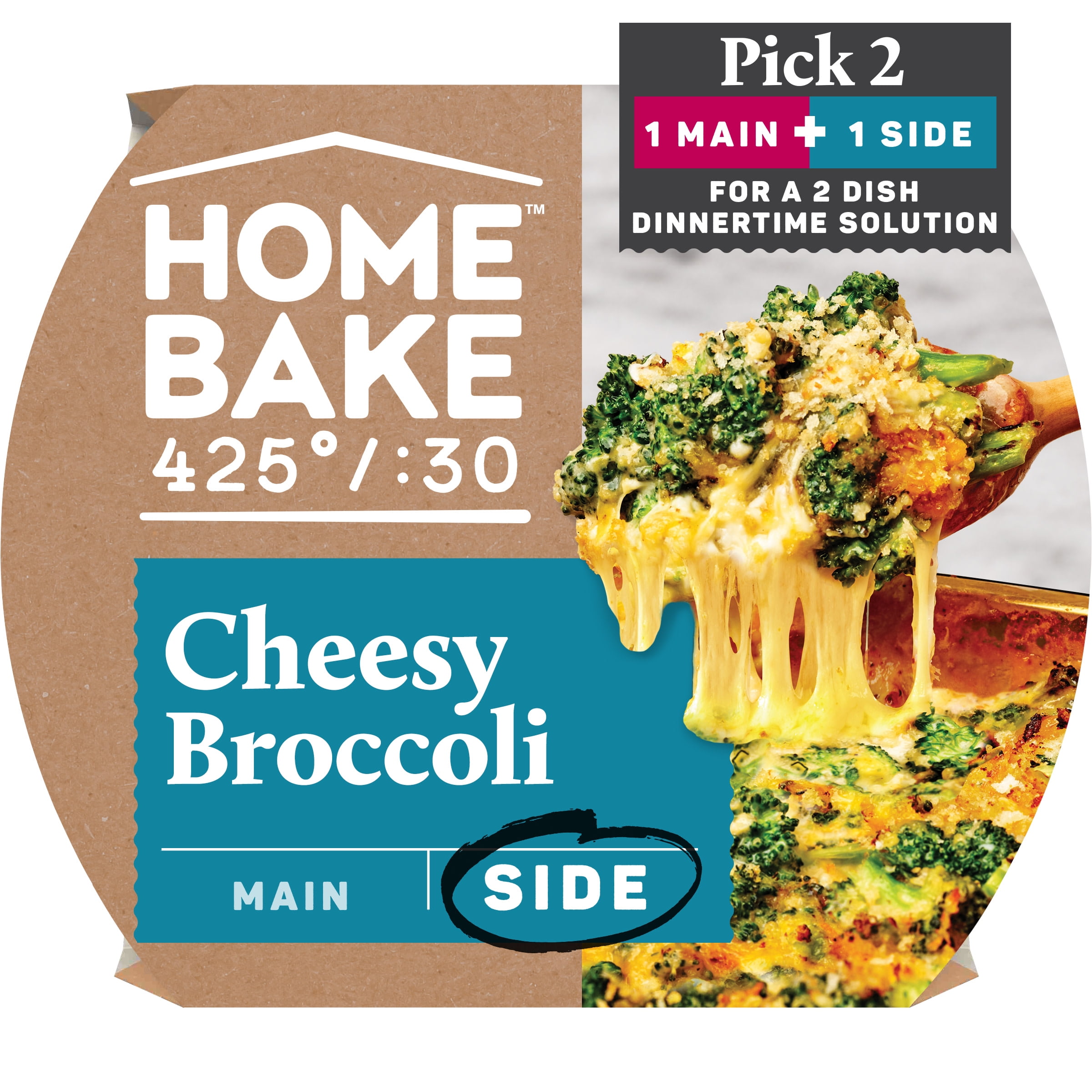 Homebake 425°30 Cheesy Broccoli Frozen Side 194 Oz Box Frozen