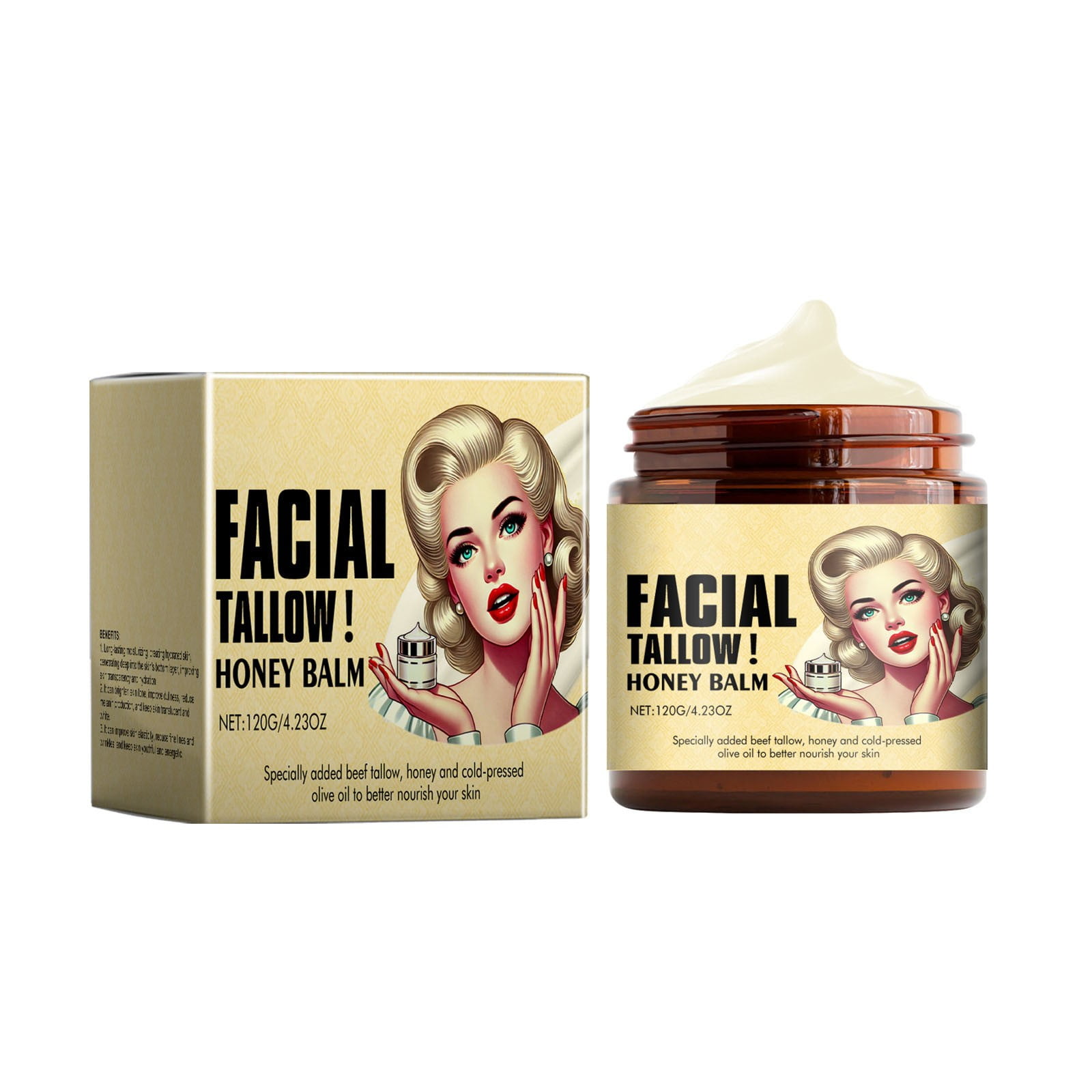 Homebro Beef Tallow For Skin Whipped Beef Tallow And Honey Balm Grass