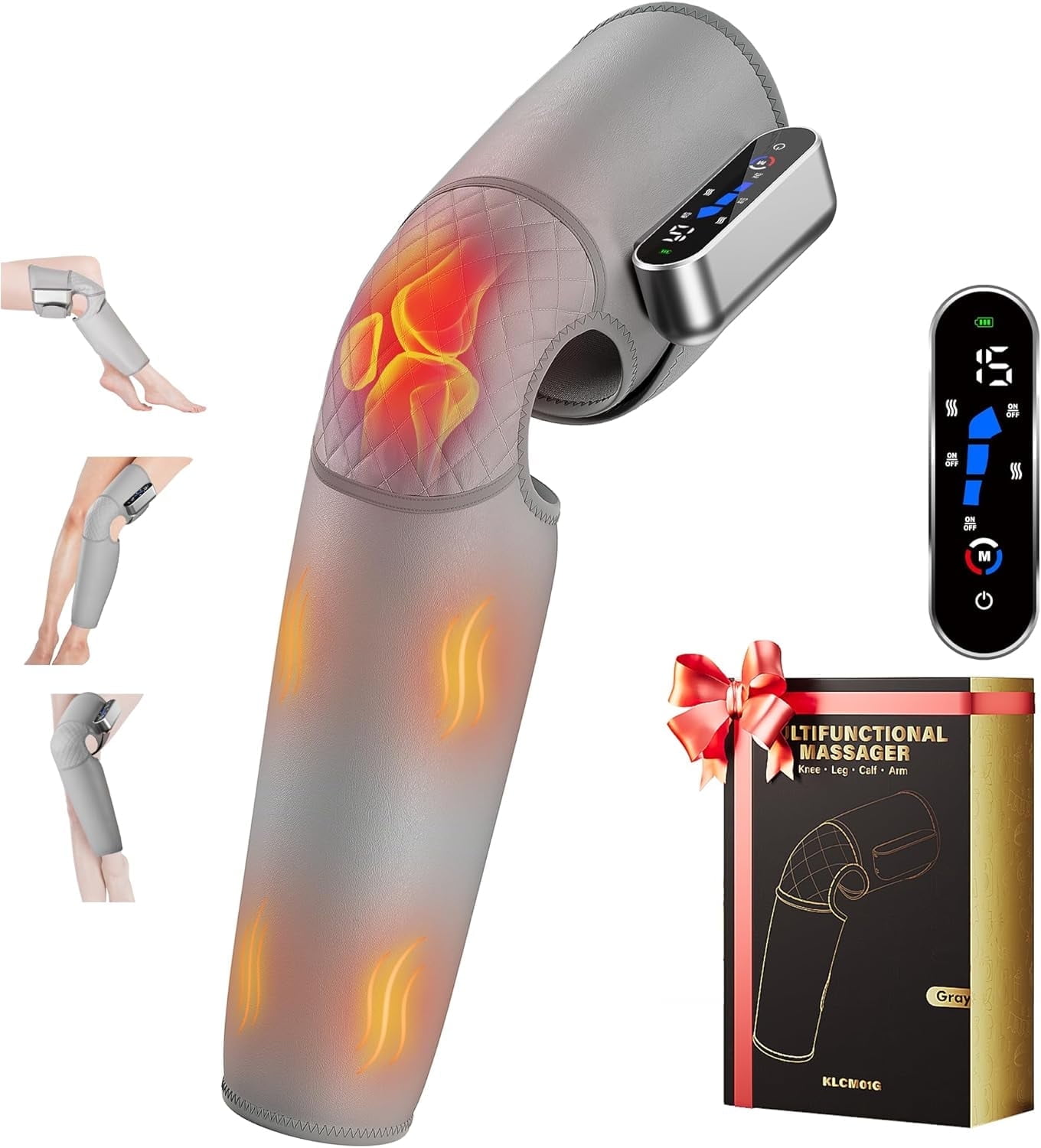 HomeCare 3-in-1 Knee Calf Thigh Massager with Heat & Compression – FSA ...