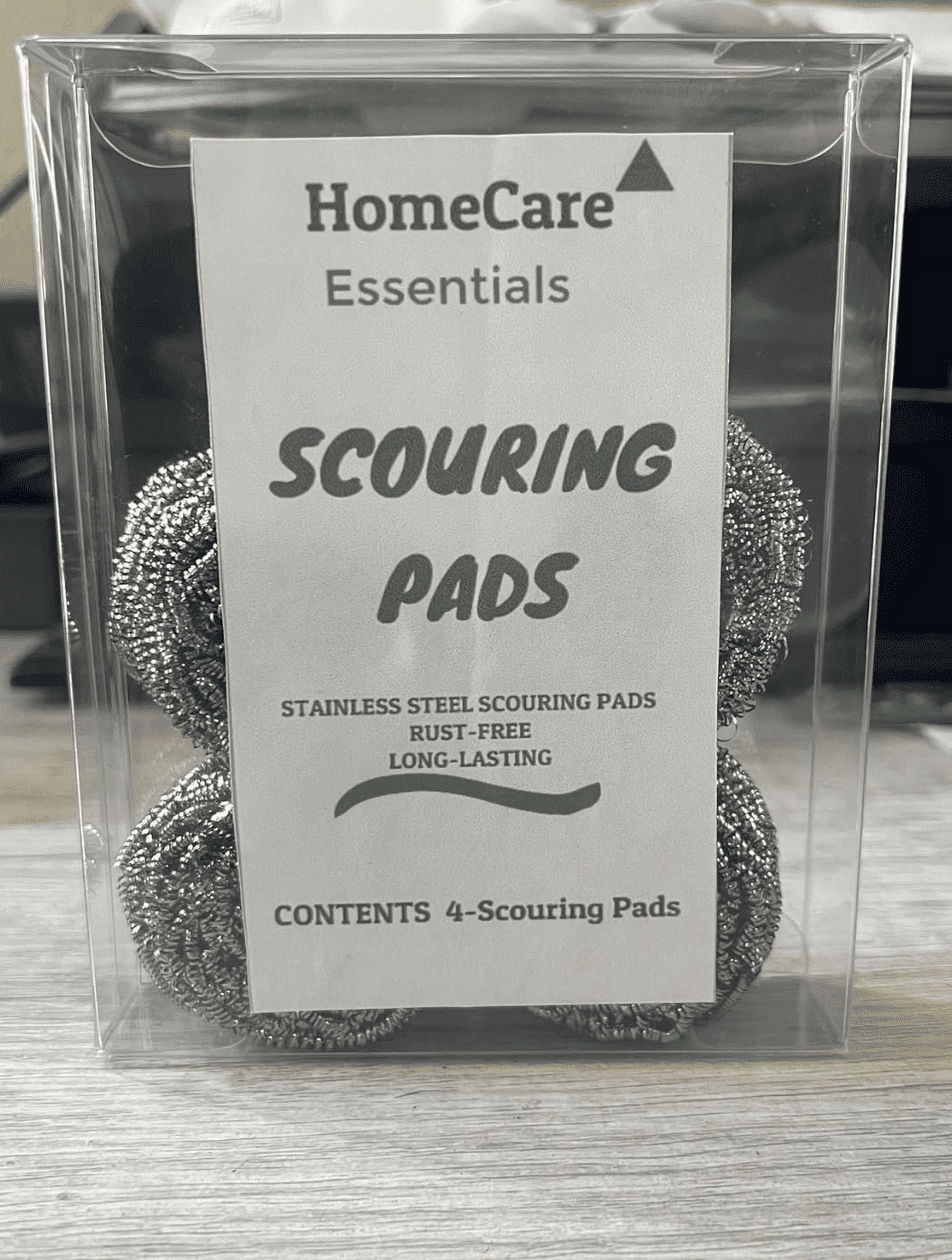 HomeCare Essentials Scouring Pads Rust Free Long-Lasting 4-Pack ...
