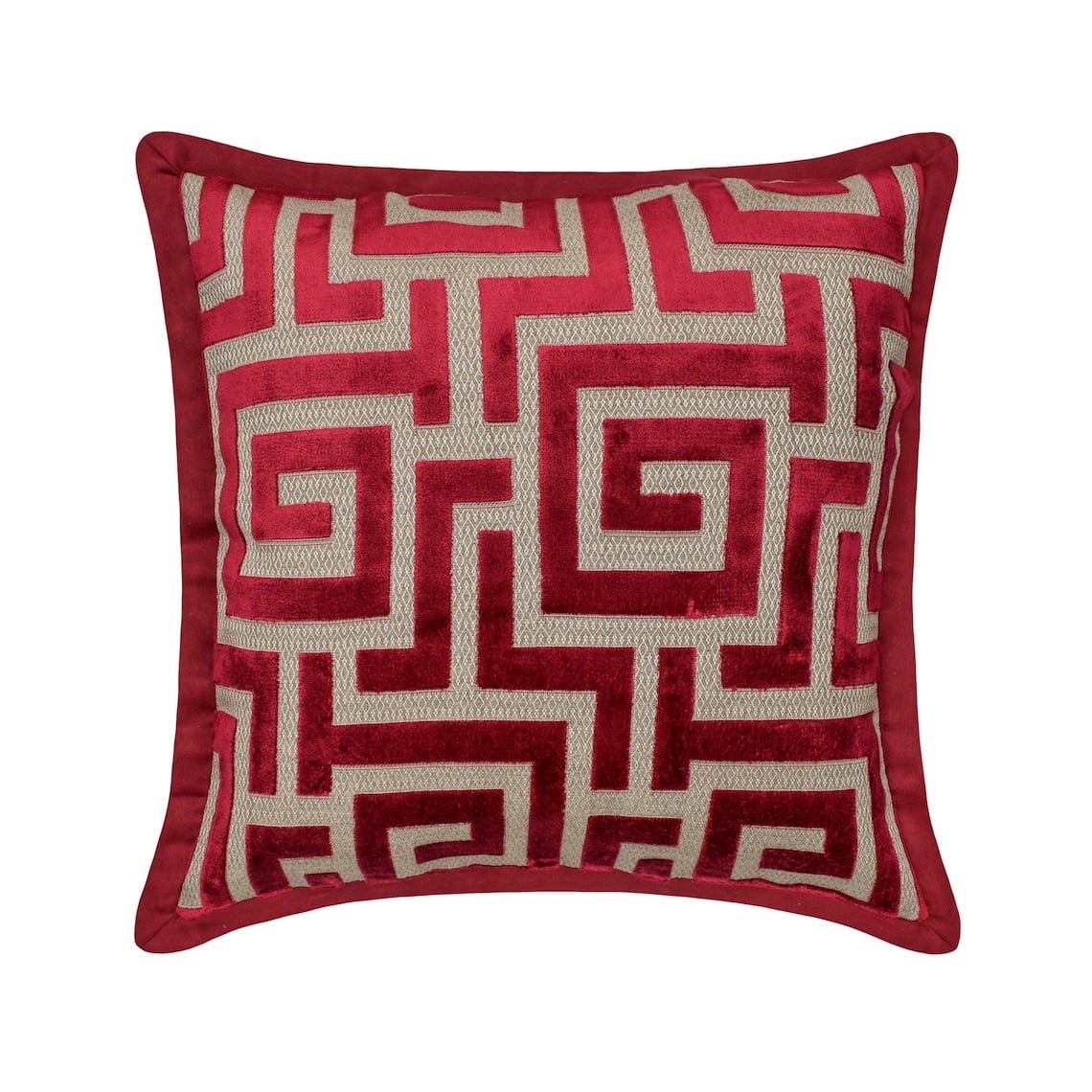 The HomeCentric Cushion Covers, Red Pack of 2, 12x12 inch (30x30 cm ...