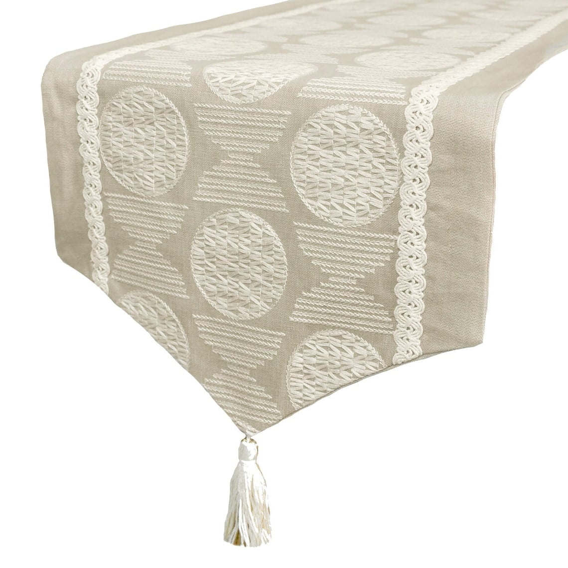 The HomeCentric Decorative Beige Table Runner Coffee Table Runner (14 x ...
