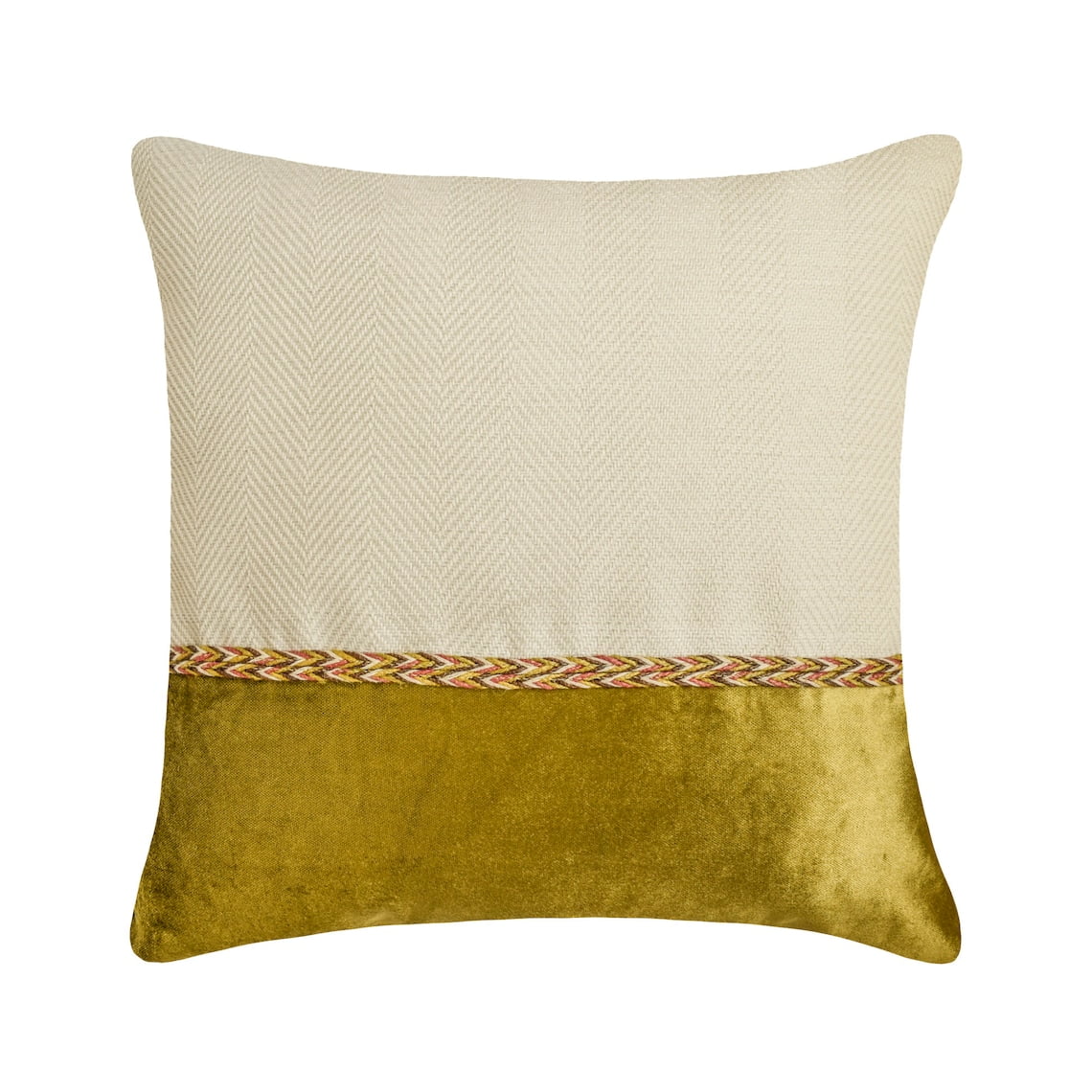 The HomeCentric Decorative Green & Beige 20"x20" (50x50 cm) Pillow ...