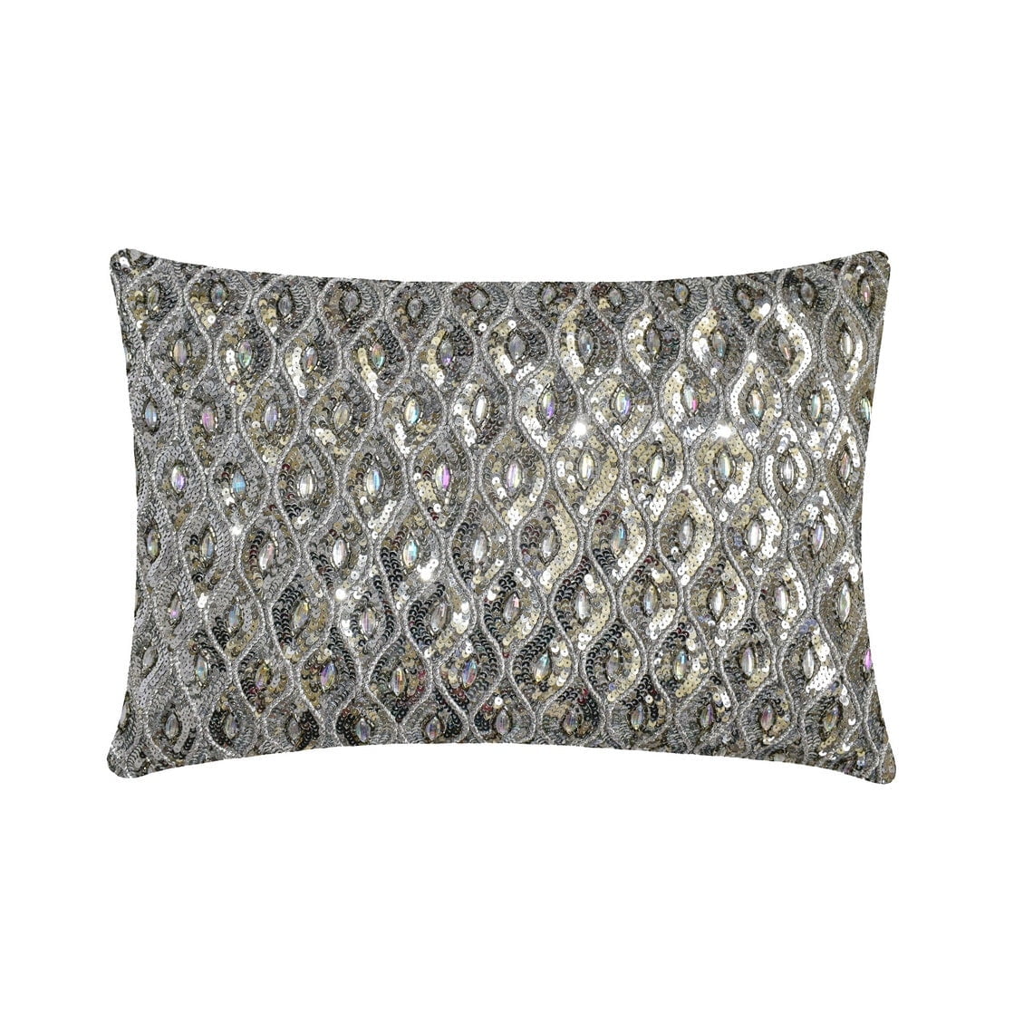 The HomeCentric Decorative Silver Pack of 2, 12"x26" (30x65 cm) Lumbar ...