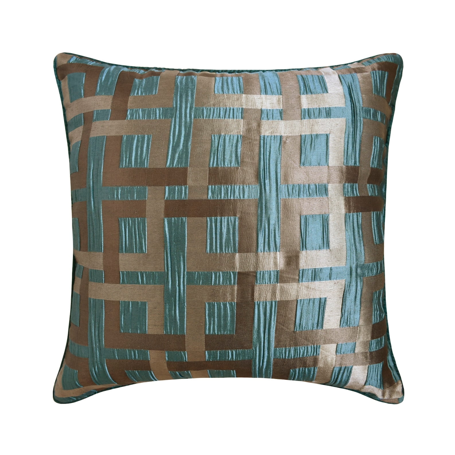 The HomeCentric Decorative Teal Blue Pack of 2, 14x14 inch (35x35 cm ...